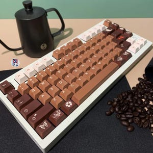 Genshin Impact Hutao Keycaps Set – Chocolate PBT Cherry Profile | 140 ...