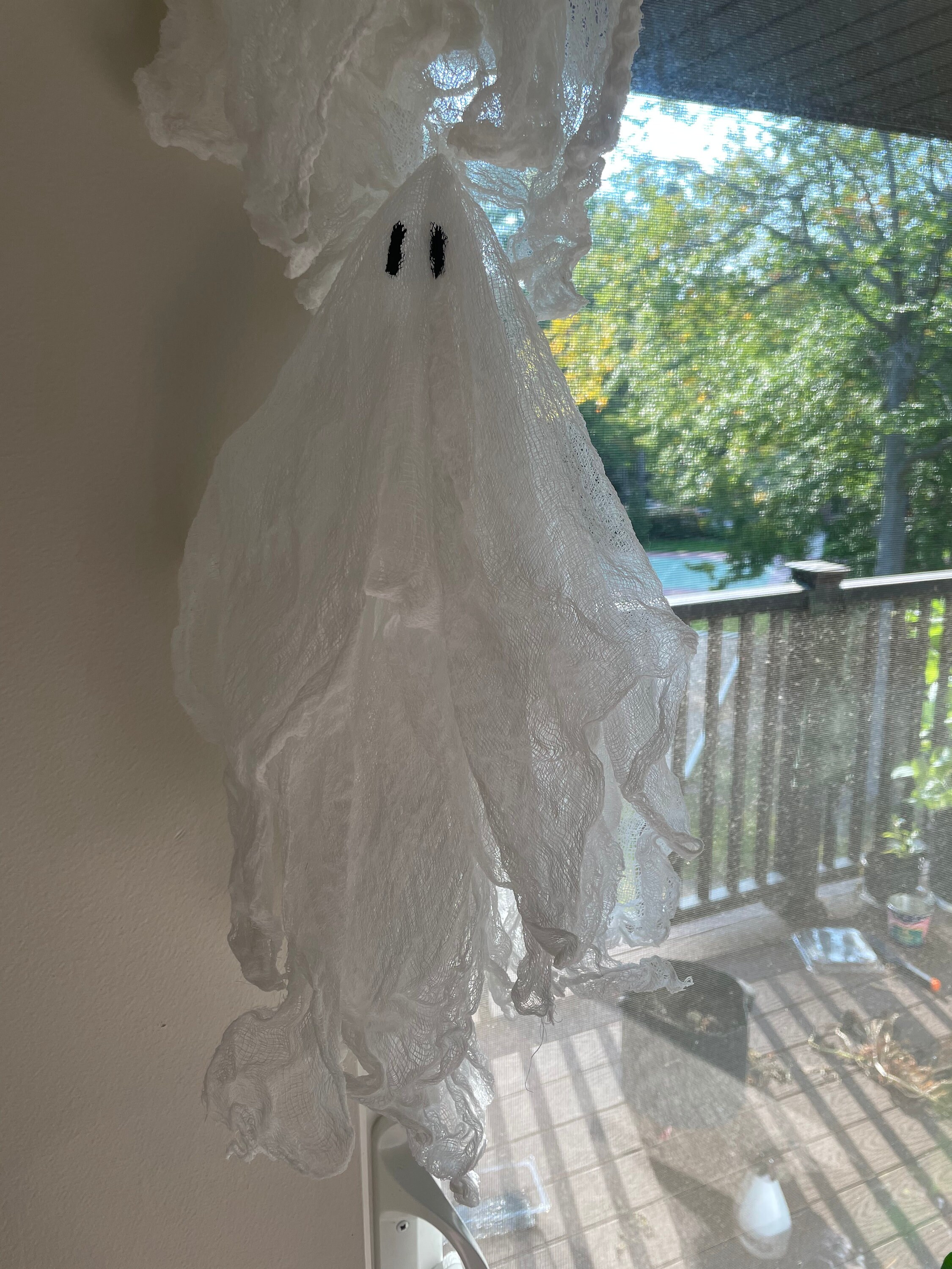 Large Cheesecloth Ghost Halloween Decorations, Hanging Ghost Decor ...