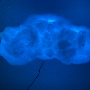 12” Long LED Cloud Lamp, Mini Multicolor Led Hanging Light, Nursery ...