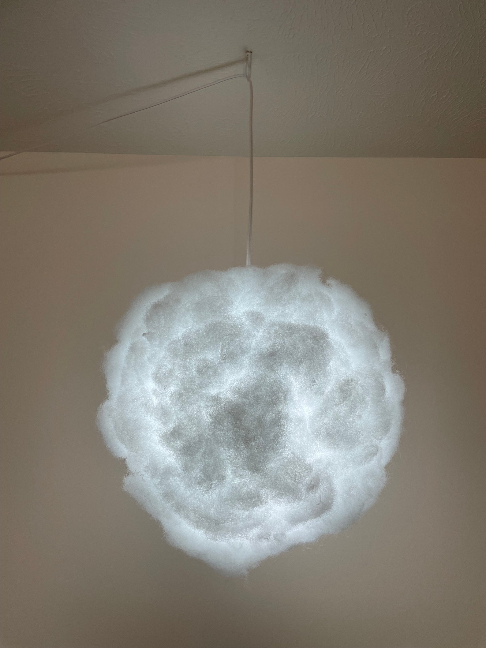 13” Led Hanging Cloud Lamp, Large Multicolor LED Cloud Lamp, Dreamy ...