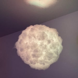 11” Multicolor LED Cloud Lamp,medium Led Hanging Cloud Lamp, Dreamy ...