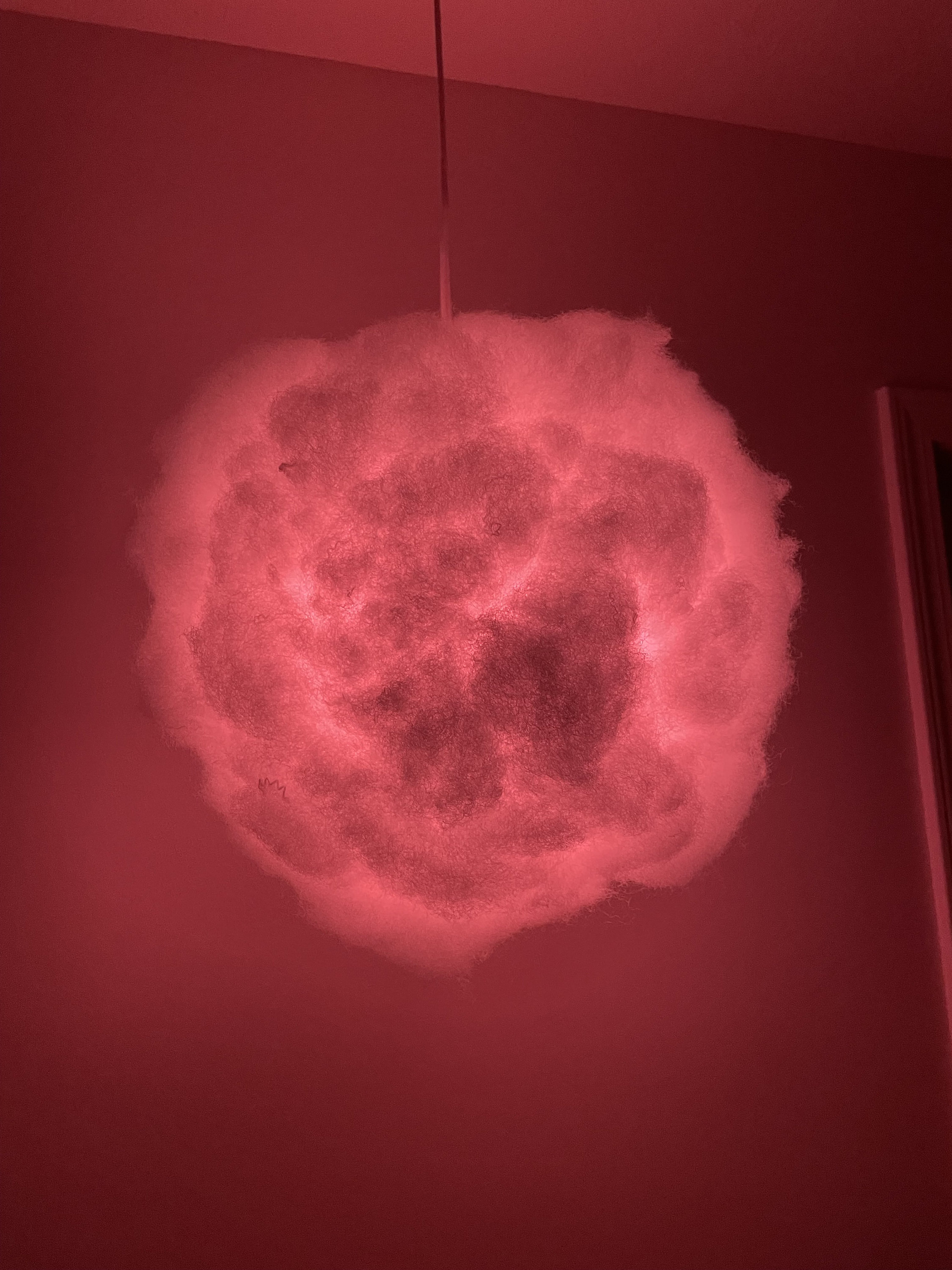 13” Led Hanging Cloud Lamp, Large Multicolor LED Cloud Lamp, Dreamy ...