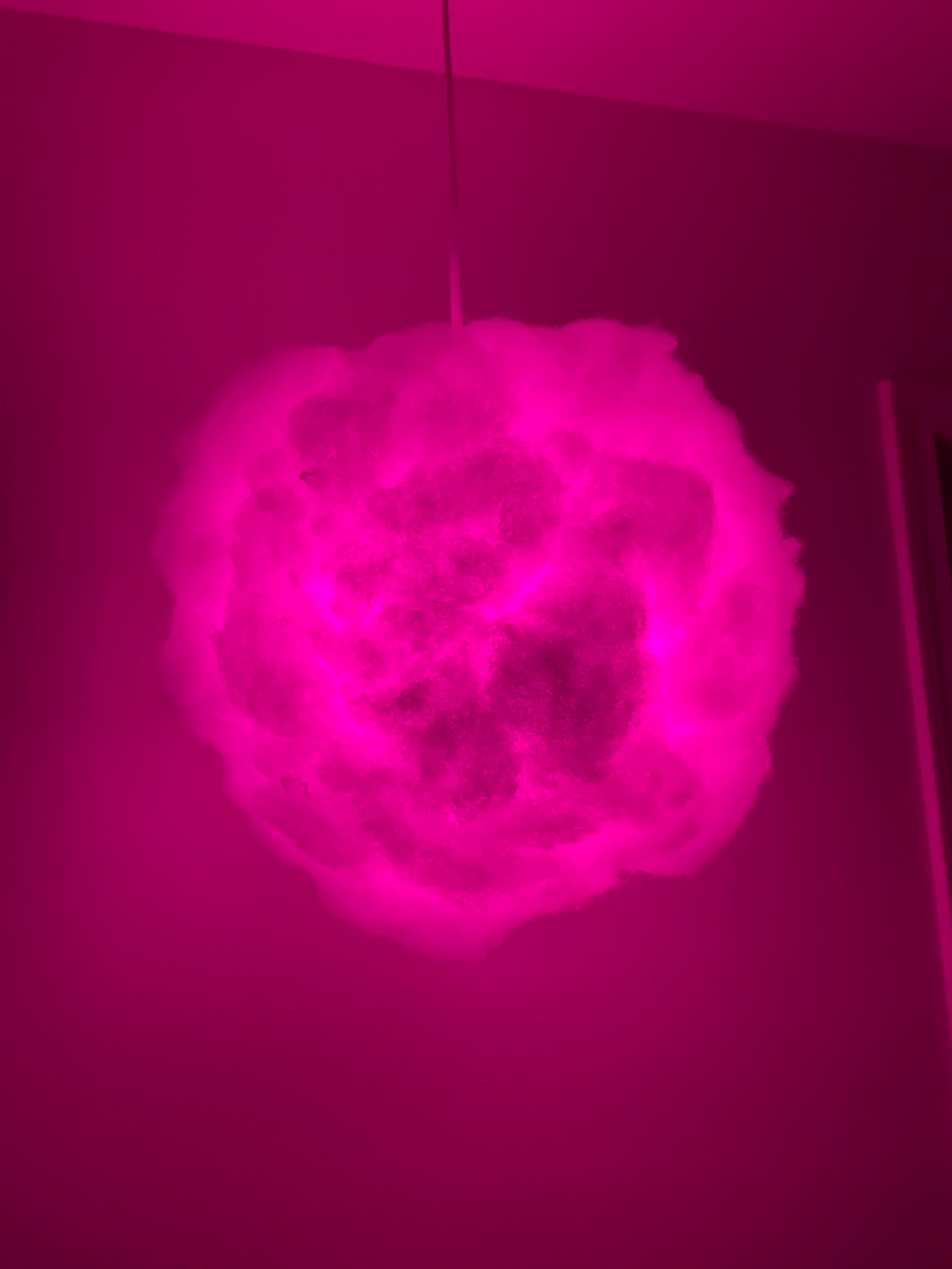 13” Led Hanging Cloud Lamp, Large Multicolor LED Cloud Lamp, Dreamy ...