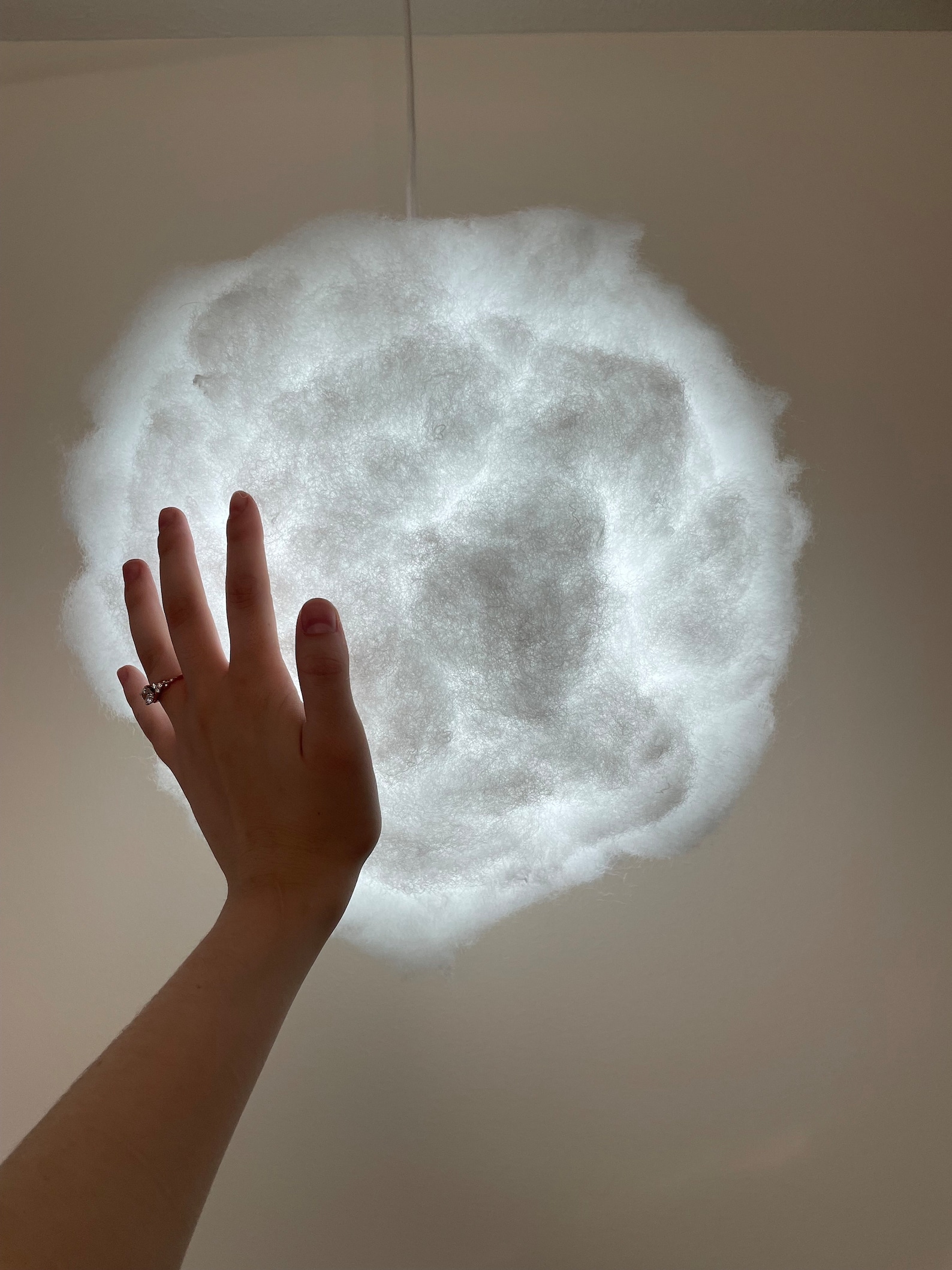 13” Led Hanging Cloud Lamp, Large Multicolor LED Cloud Lamp, Dreamy ...