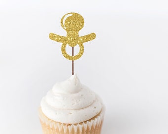 Pacifier Cupcake Topper - Etsy