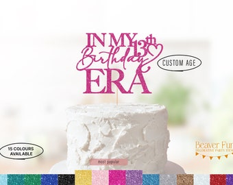 In My Era Cake Topper Custom Centerpiece Sign Taylor Eras Birthday ...