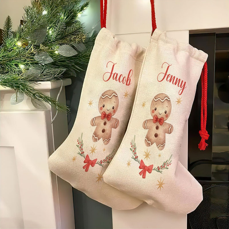 Gingerbread Stocking - Etsy