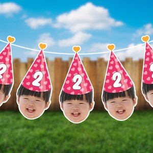Custom Head Birthday Banner, Personalized Birthday Photo Banner, Funny ...