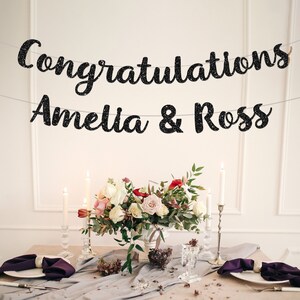 Custom Congratulations Banner, Engagement Party Decorations, Engagement ...