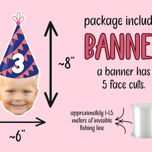 Custom Head Birthday Banner, Personalized Birthday Photo Banner, Funny ...