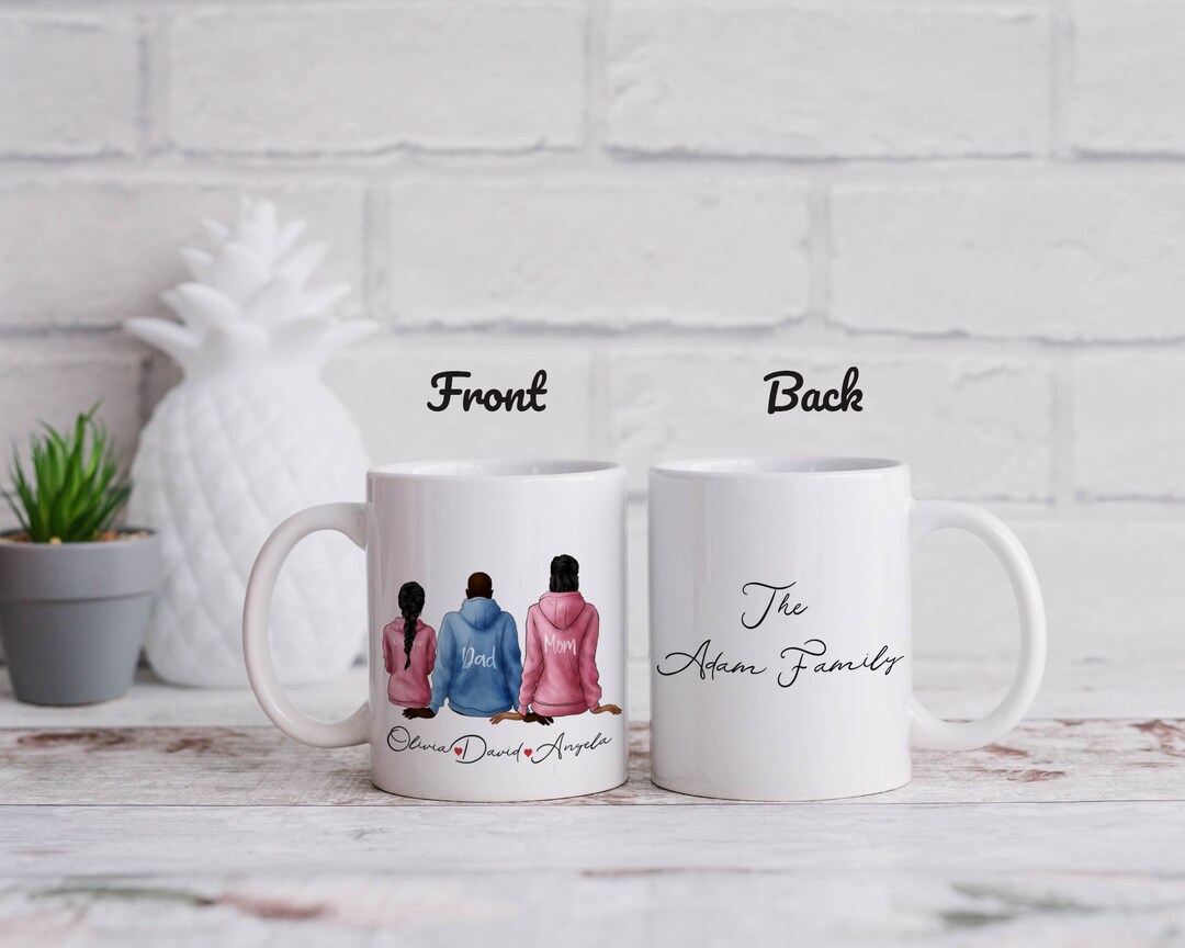 Personalized Family Mug, Custom Family Gift, Mom/dad Coffee Cup, Custom ...