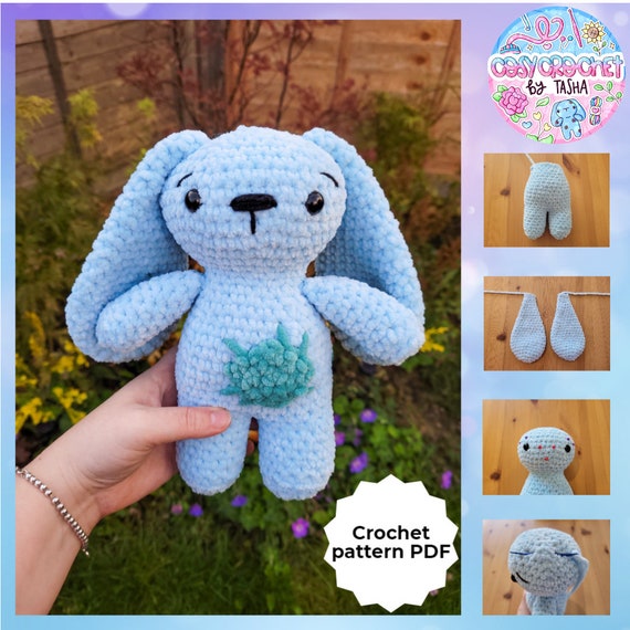 DIGITAL PATTERN: Patched-up Bunny Crochet Plushie - Etsy
