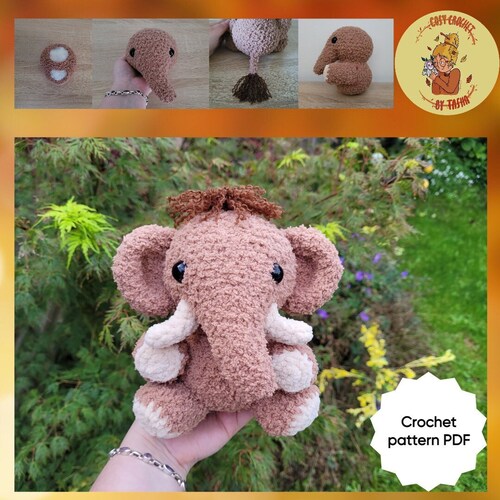 DIGITAL PATTERN: Woolly Mammoth Crochet Plushie - Etsy