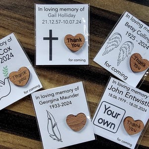 Funeral Favor Memorial Favours or Use Your Own Image Personalised ...