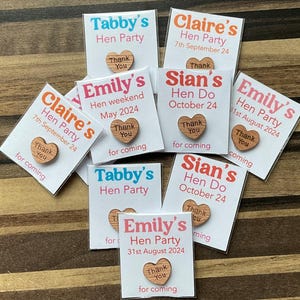 Personalised Hen Do Favours Favors Party Night Weekend Floral Party Bag ...