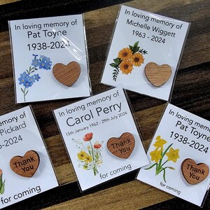 Funeral Favor Memorial Favours or Use Your Own Image Personalised ...