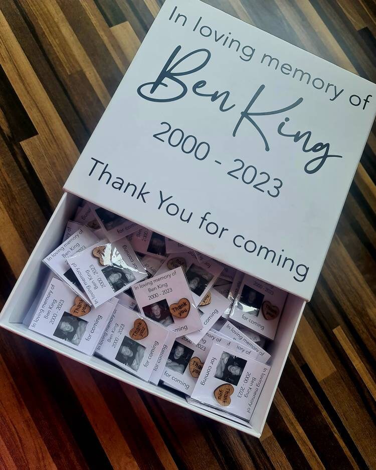 Funeral Favor Memorial Favours or Use Your Own Image - Etsy UK