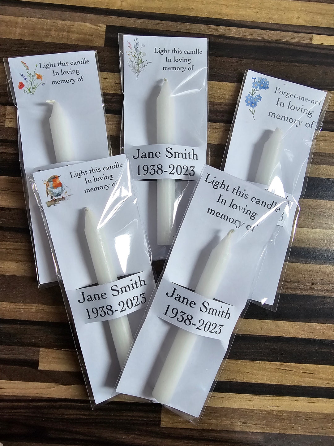 Funeral Favor Memorial Favours Candle to Remember a Loved One. All ...