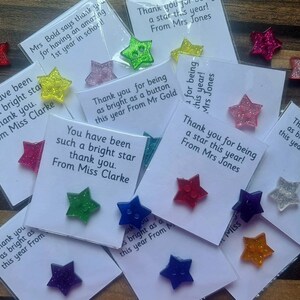 Button Stars Personalised School Class Gifts Pupil Student Leavers ...