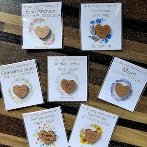 Funeral Favor Memorial Favours or Use Your Own Image Personalised ...