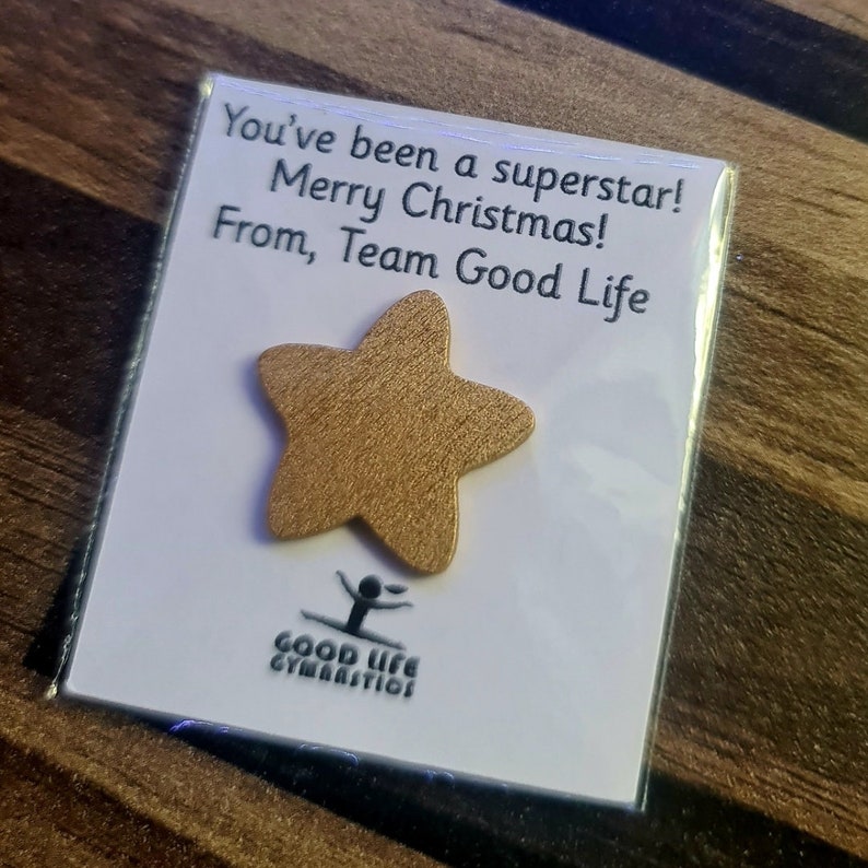 Class Gifts End of Year Wooden Gold Star Personalised School Pupil ...