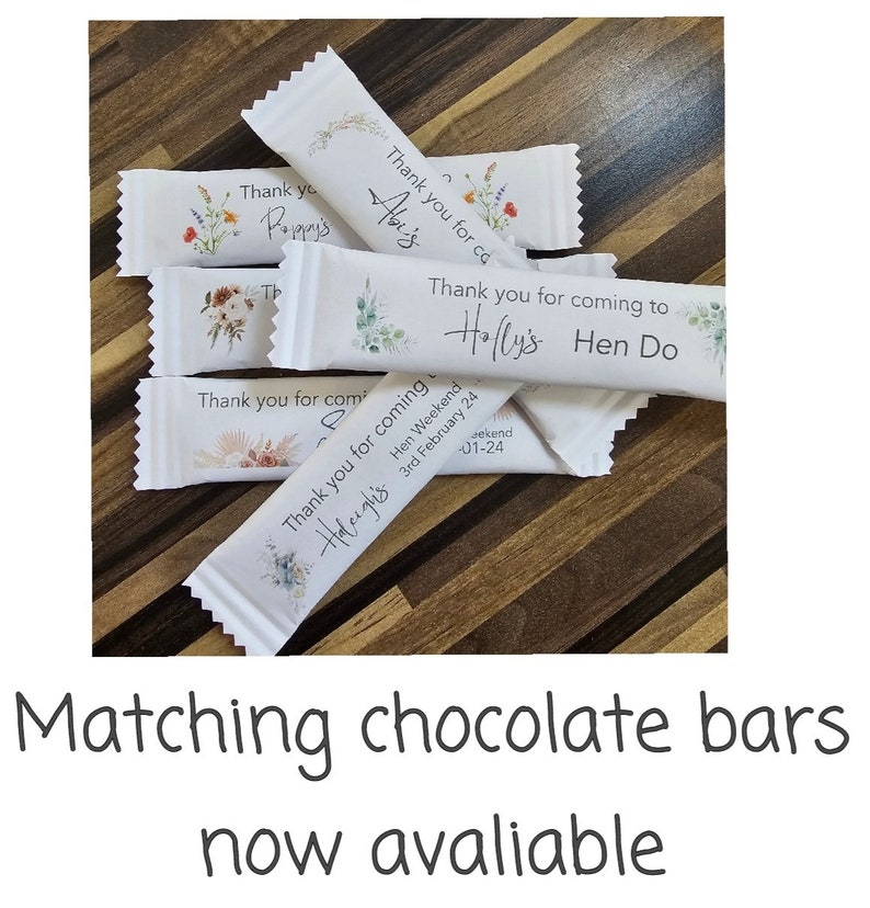Personalised Hen Do Favours Favors Party Night Weekend Floral Party Bag ...