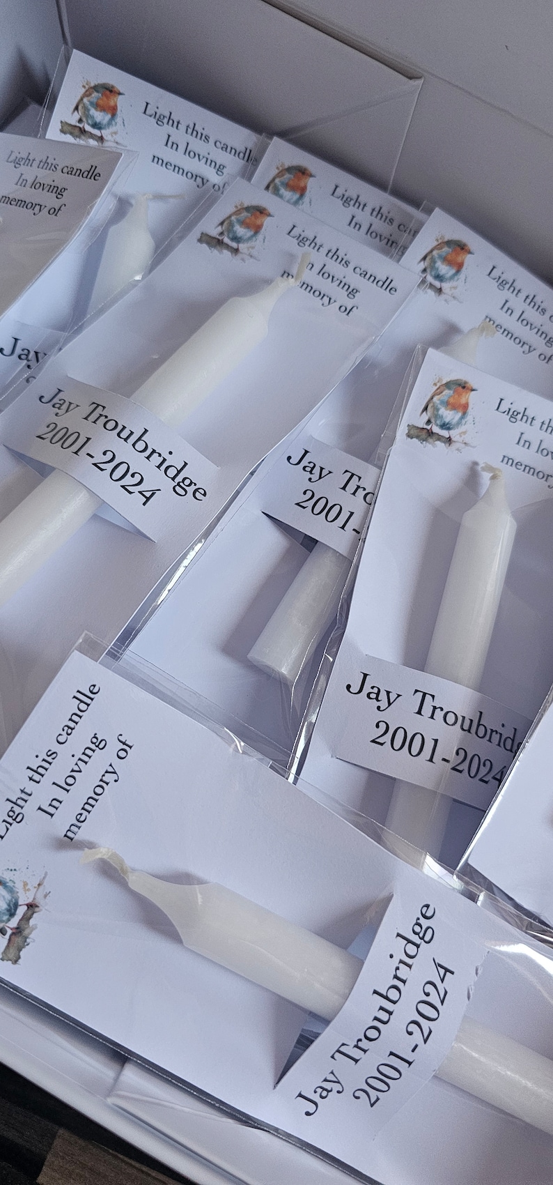 Funeral Candles Favour Memorial Candle to Remember a Loved One. All ...