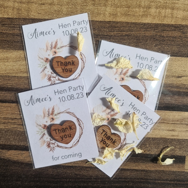Personalised Hen Do Favours Favors Party Night Weekend Floral Party Bag ...