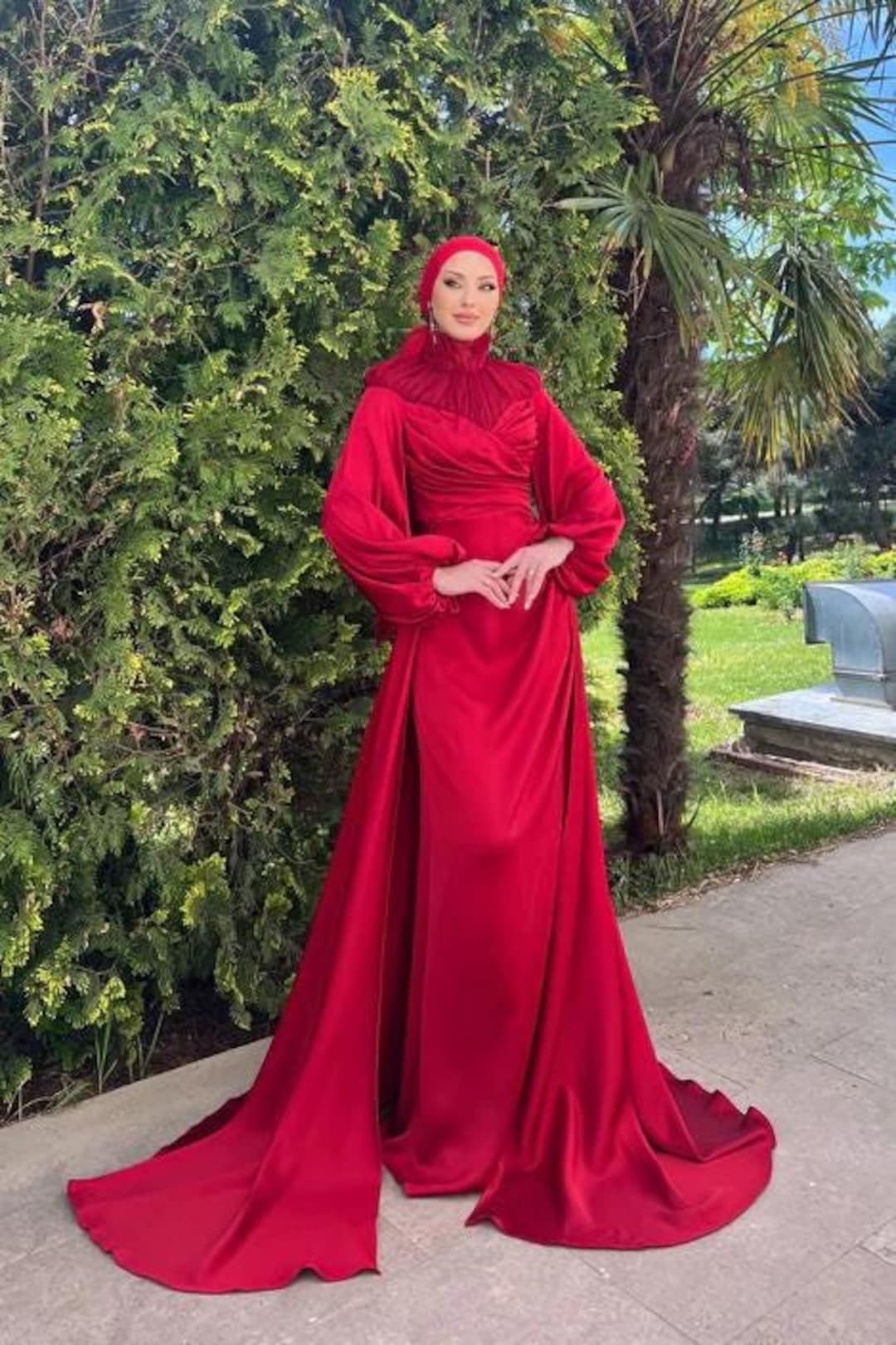 Modest Muslim Dress,islamic Prom Dress,bridesmaid Abaya, Hijab Dress ...