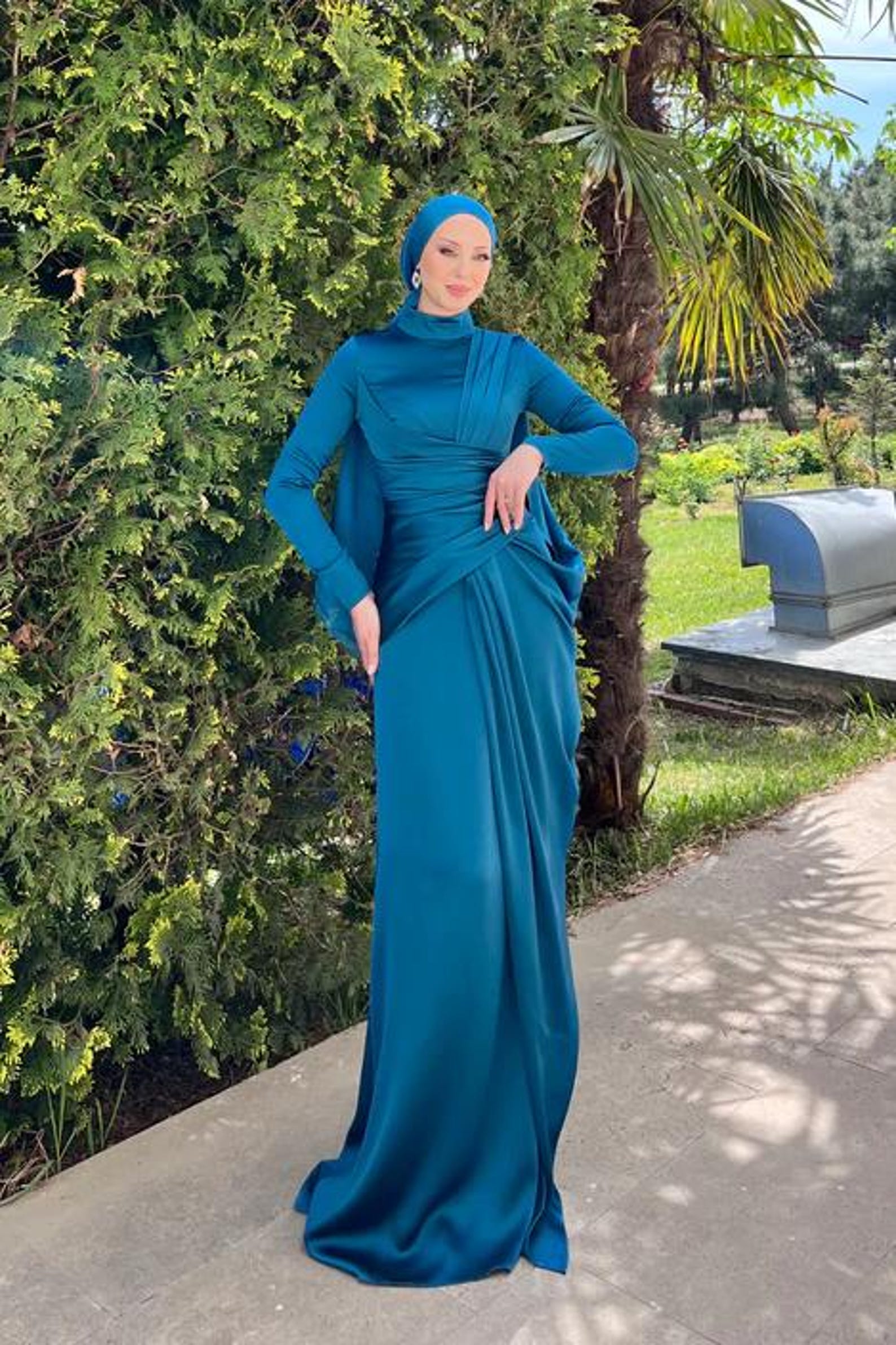 Muslim Wedding Dress, Evening Dress, Modest Formal Dress, Hijab Dress ...