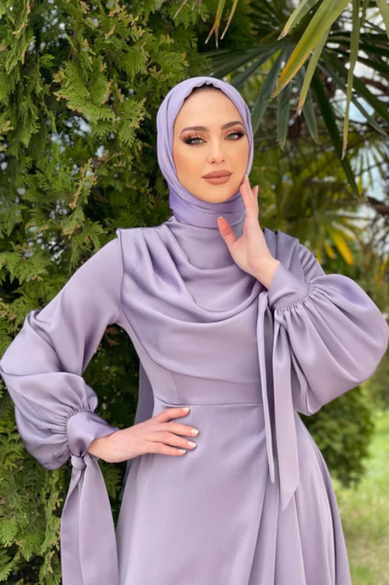 Muslim Wedding Dress, Evening Dress, Modest Dress, Hijab Dress,prom ...