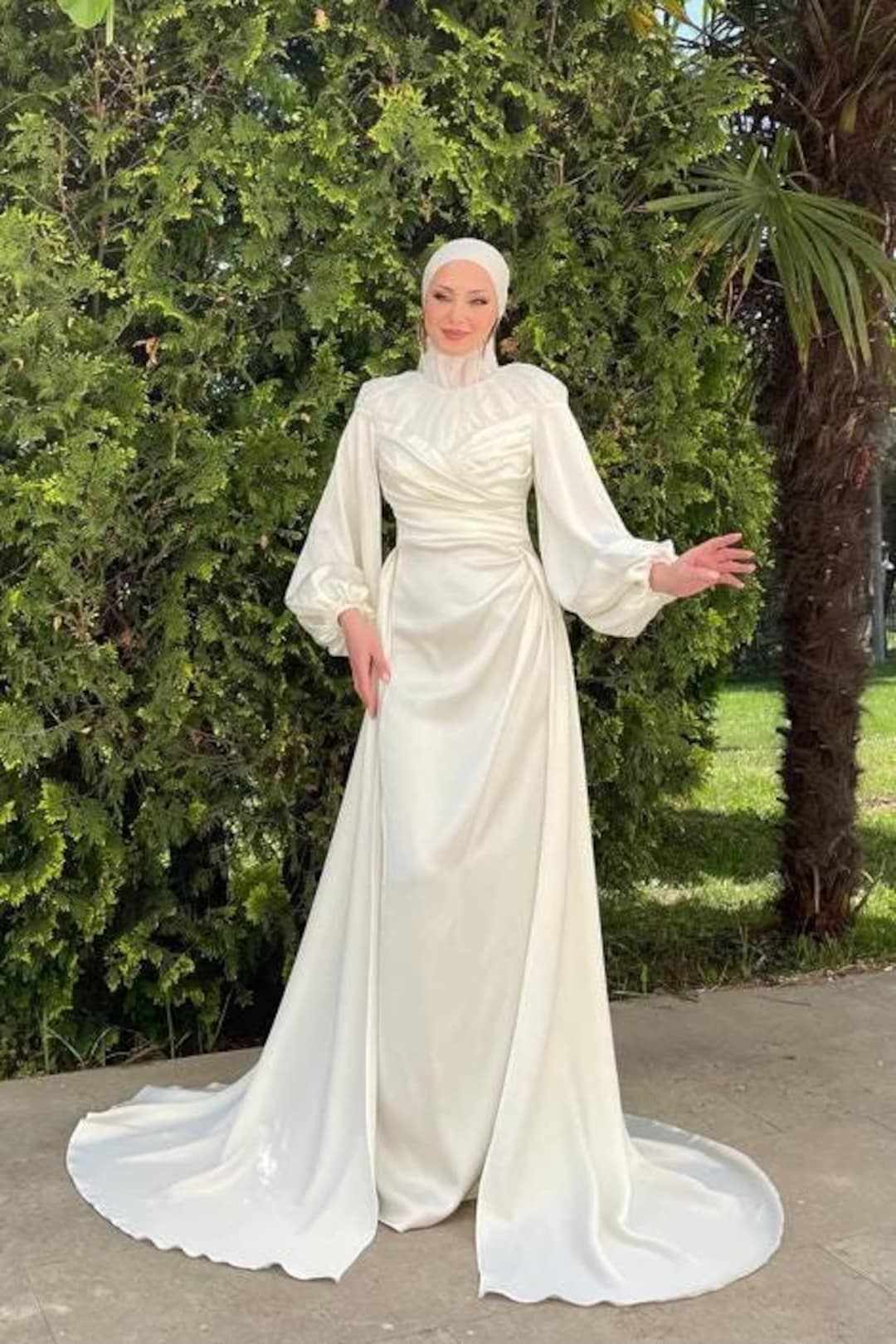 Nikkah Dress,modest Prom Dress,bridesmaid Abaya, Hijab Dress,prom Dress ...