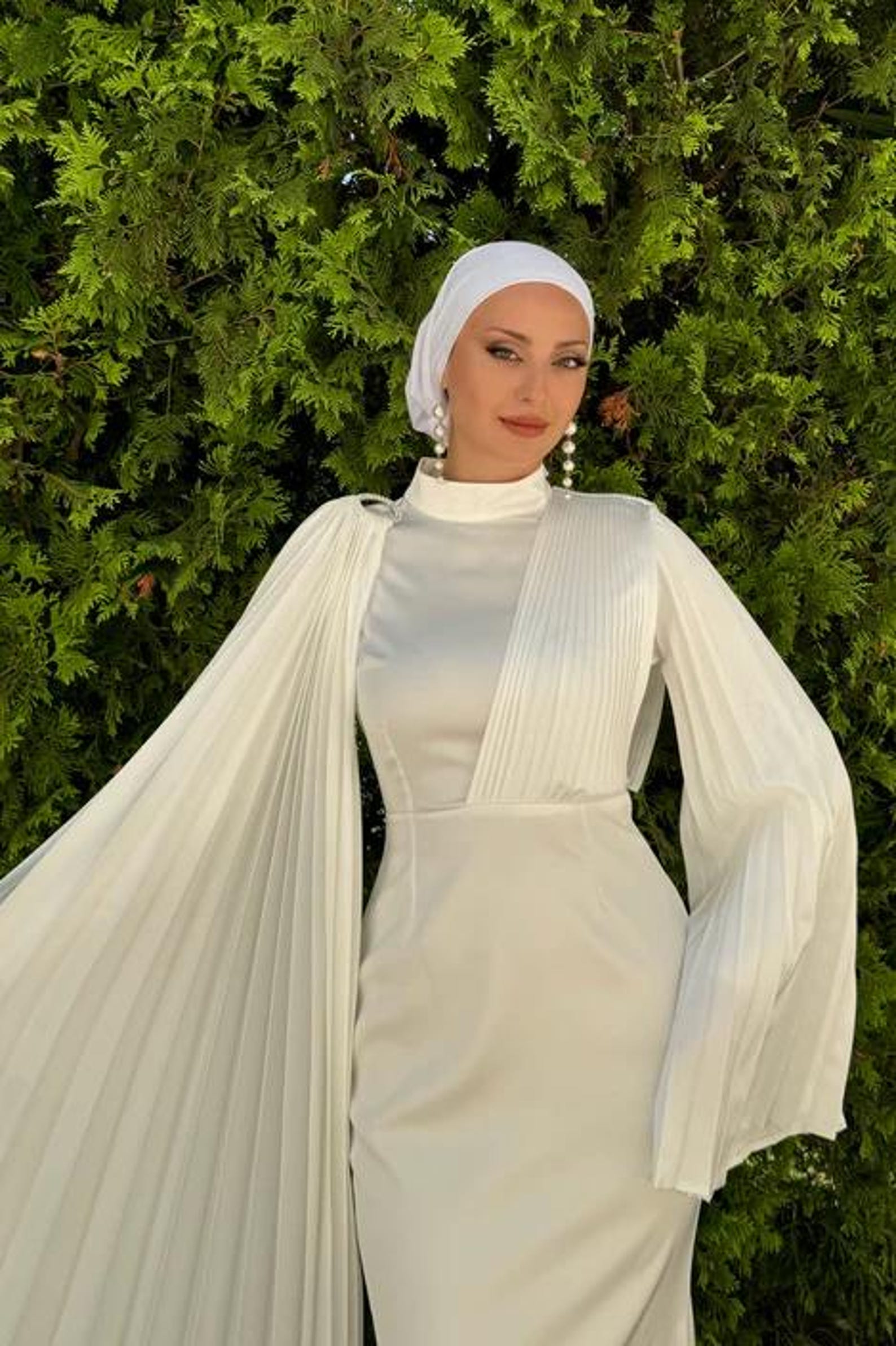 Muslim Wedding Dress,modest Bridal Abaya,evening Gown Hijab Dress,islam ...