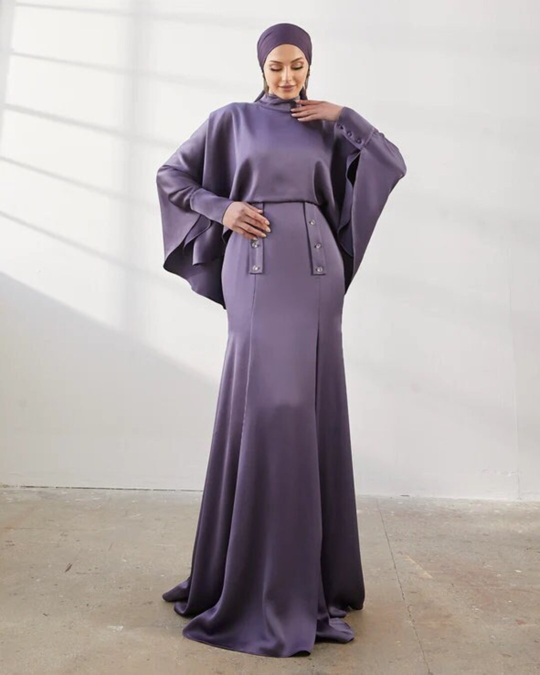 Abaya-islamic Clothing, Islamic Dress, Hijab Dress, Satin Abaya Dubai ...