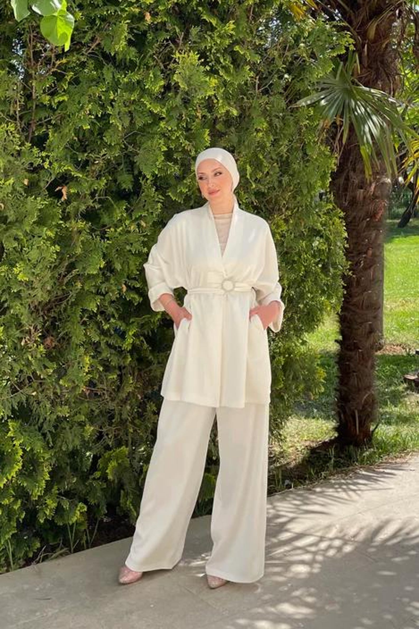 Modest Formal Suit,satin Suit,blazer and Pant Women Suit,dried Rose ...