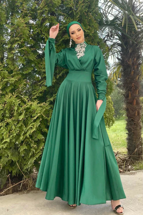 Hijab Dress, Eid Dress, Islamic Dress,modern Abaya,satin Abaya Dubai ...