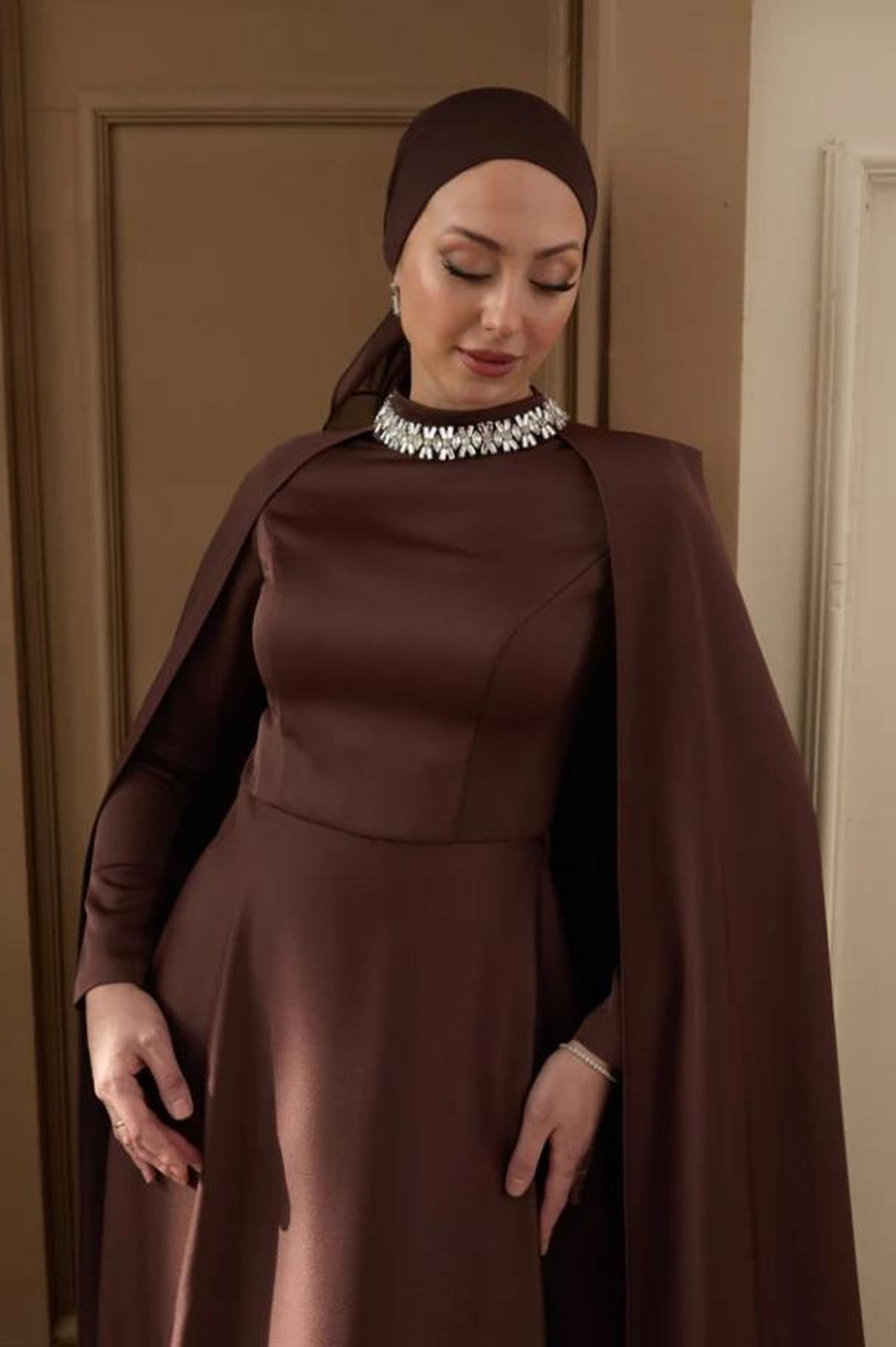 Modest Nikkah Dress,hijabi Prom Dress,hijab Dress,abaya Nikkah,luxury ...