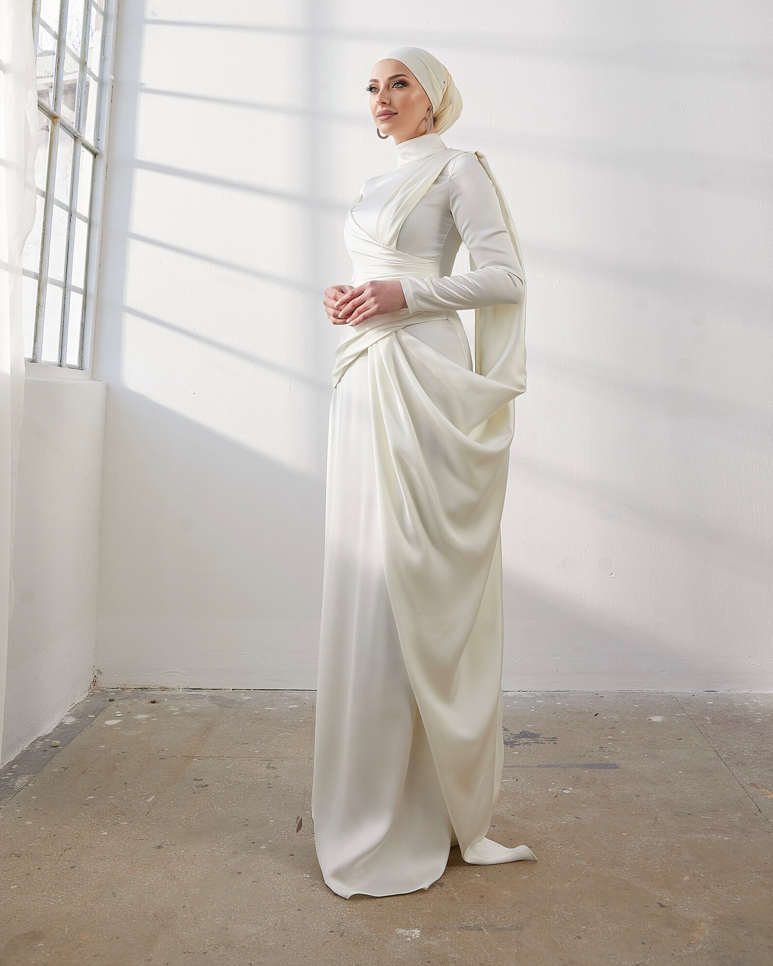Muslim Wedding Dress, Evening Dress, Modest Formal Dress, Hijab Dress ...