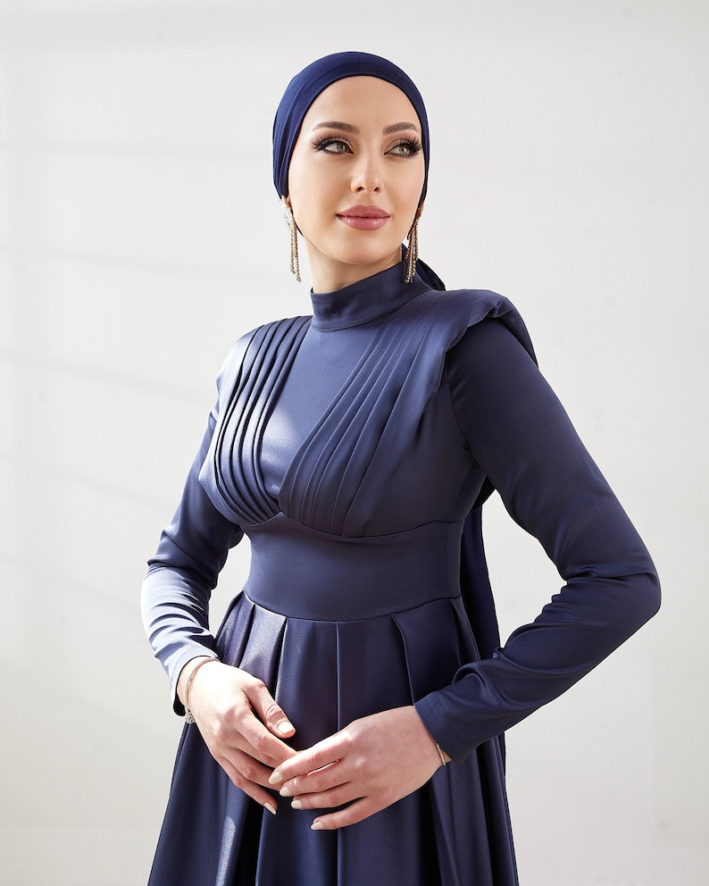 Modest Blue Abaya, Islamic Clothing, Islamic Dress, Luxury Abaya,dubai Abaya,muslim Dress, Prom ...