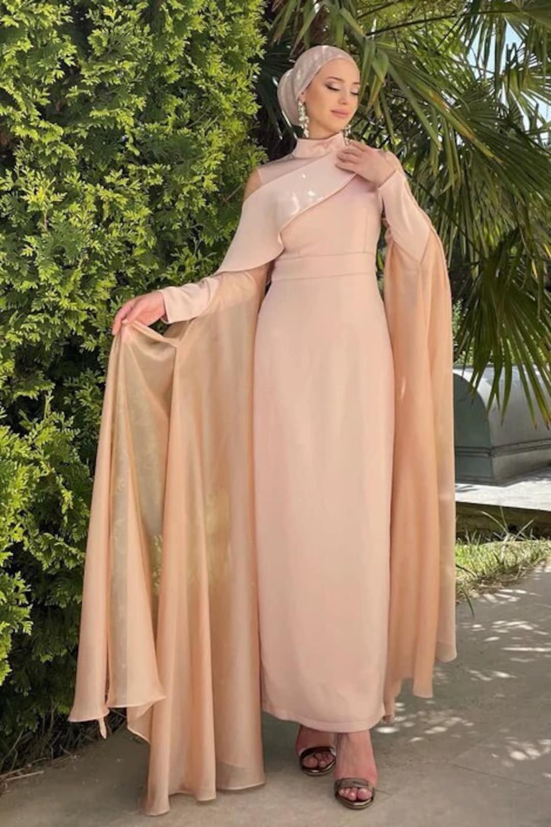 Modest Prom Dress Eid Dress, Islam Dress,modern Abaya,satin Abaya ...