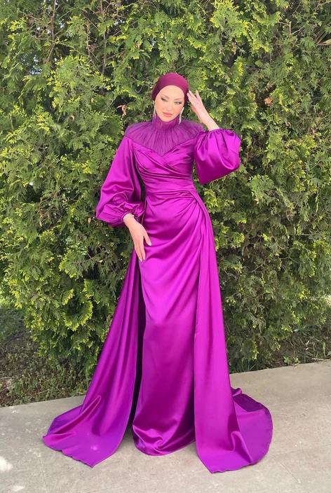 Modest Muslim Wedding Dress,islamic Prom Dress,bridesmaid Abaya, Hijab ...