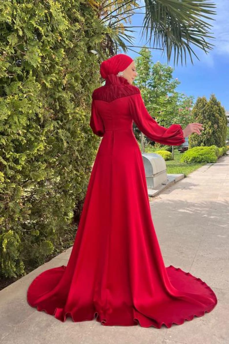 Modest Muslim Dress,islamic Prom Dress,bridesmaid Abaya, Hijab Dress ...