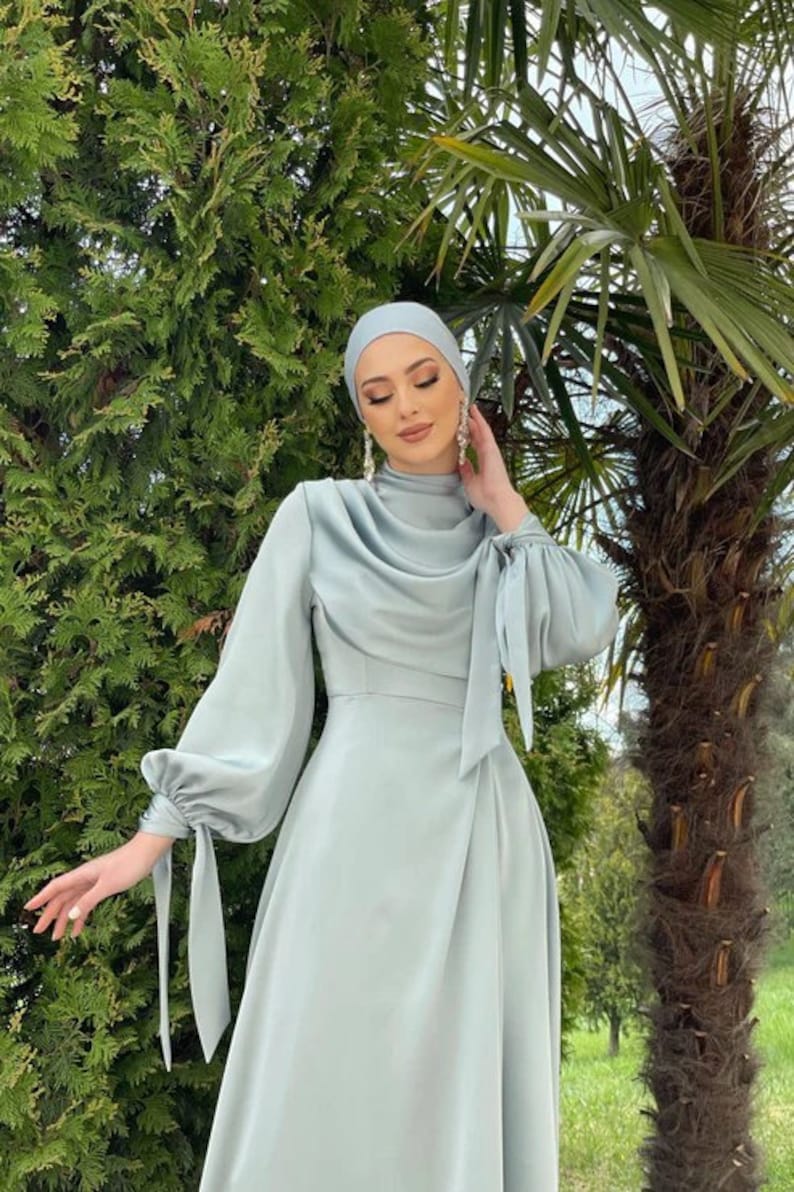 Muslim Wedding Dress, Evening Dress, Modest Formal Dress, Hijab Dress ...