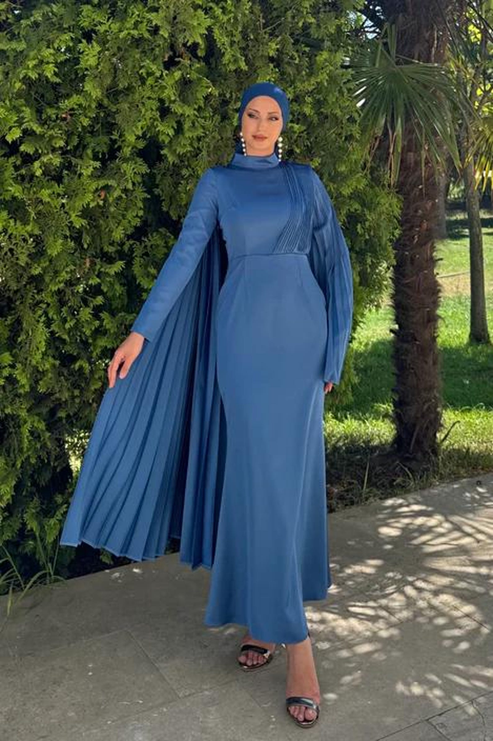 Muslim Wedding Dress,modest Bridal Abaya,evening Gown Hijab Dress,islam ...