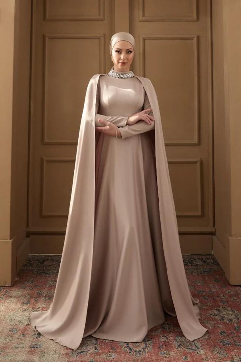 Modest Nikkah Dress,hijabi Prom Dress,hijab Dress,abaya Nikkah,luxury ...