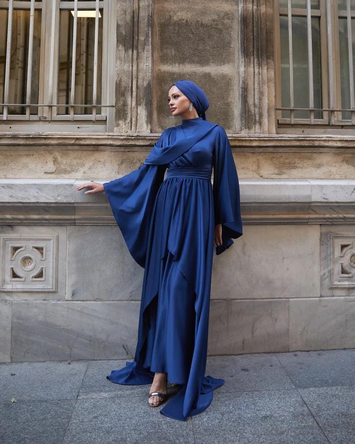 Modest Prom Dress,engagment Dress,hijab Dress,abaya Nikkah,luxury Dress ...