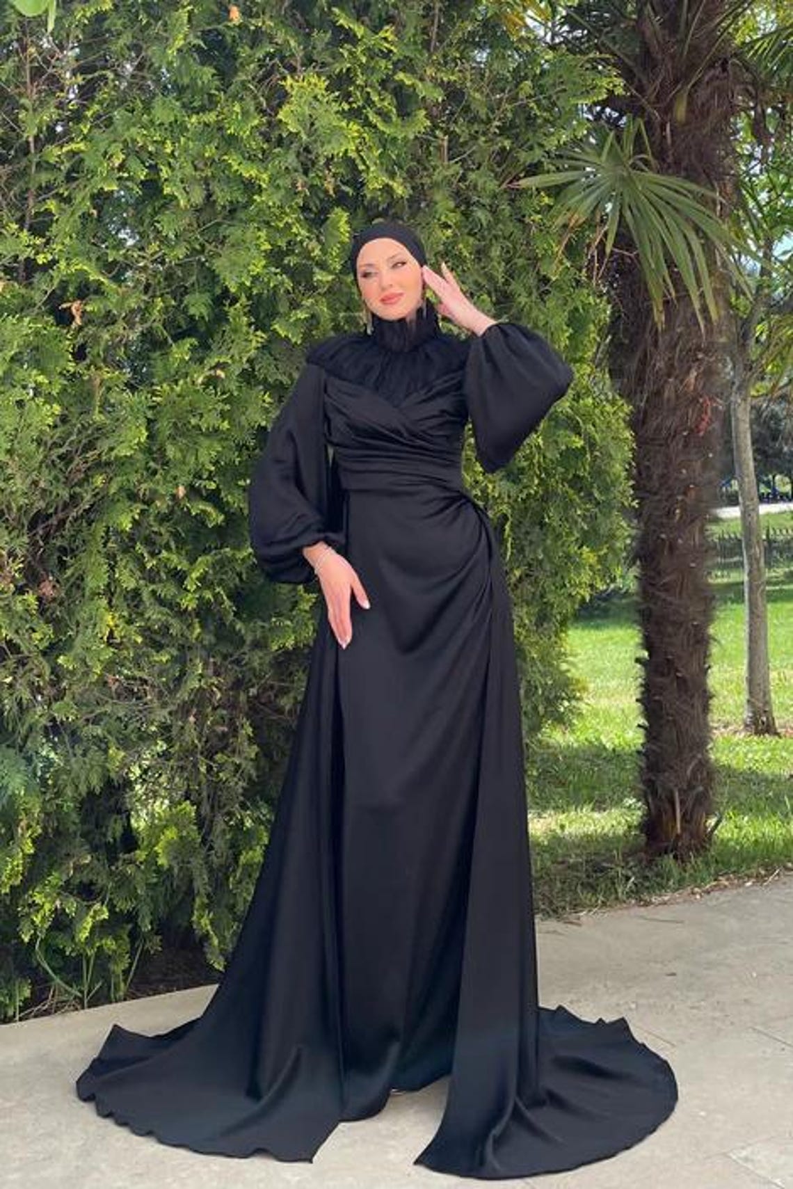 Modest Muslim Wedding Dress,islamic Prom Dress,bridesmaid Abaya, Hijab ...
