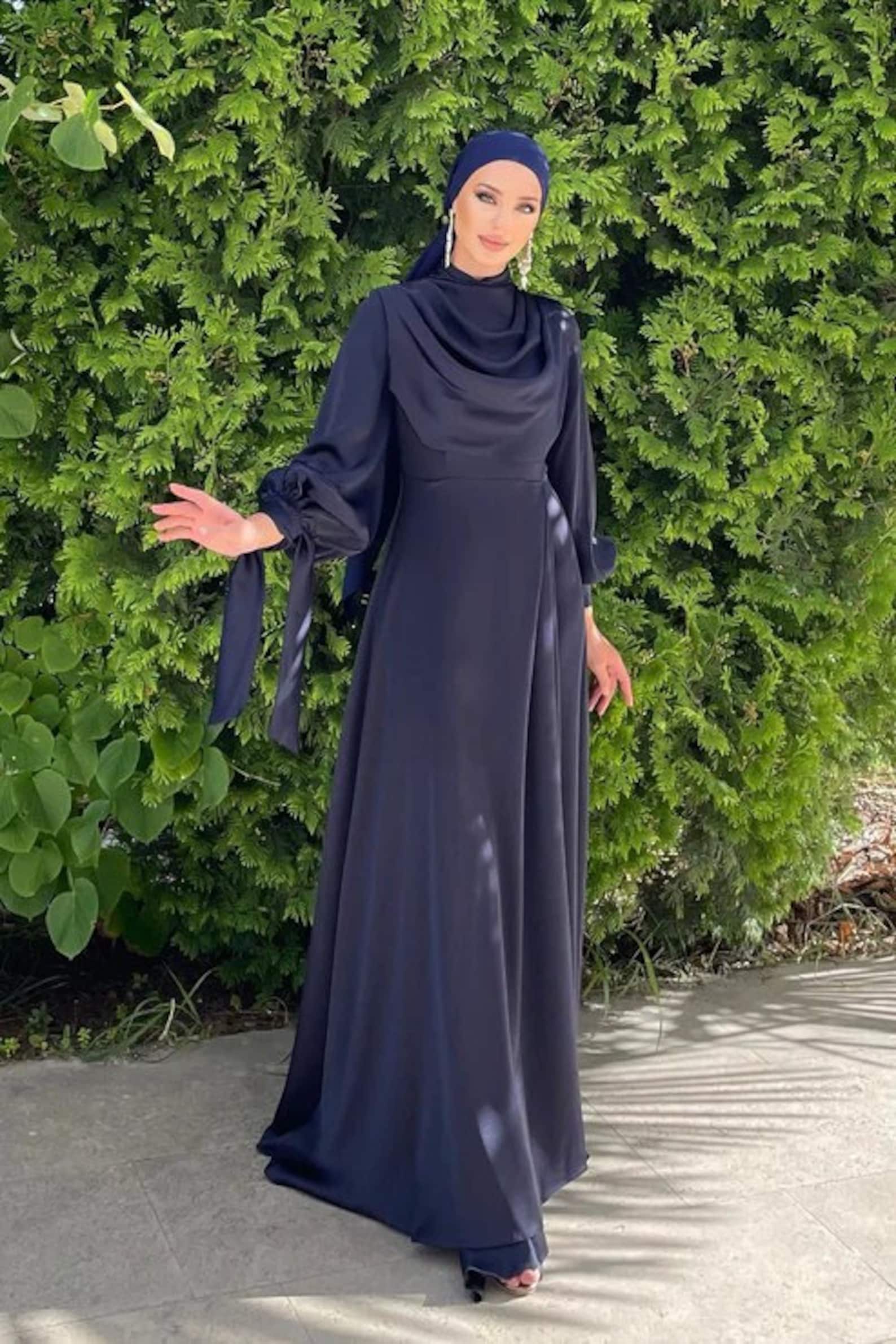 Muslim Wedding Dress, Evening Dress, Modest Dress,hijab Dres, Prom ...