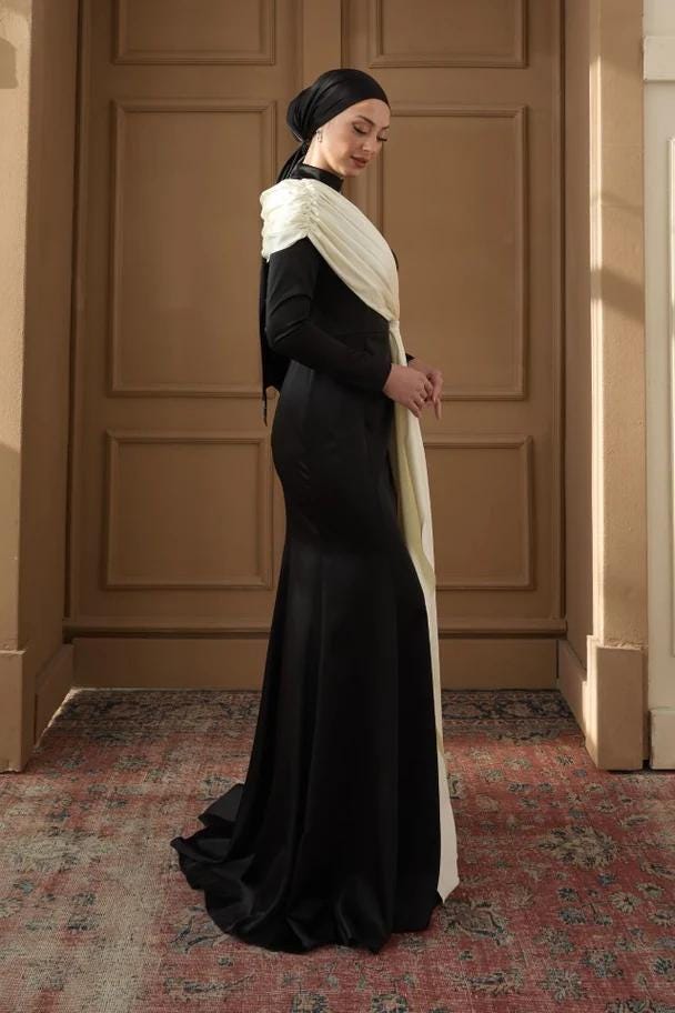 Muslim Evening Gown,bridal Abaya,hijab Dress,prom Dress,evening Dress ...