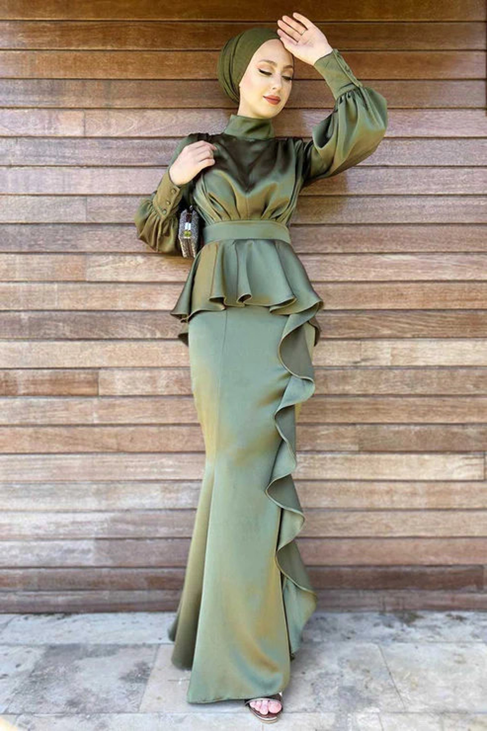 Islam Dress,wedding Abaya,luxury Abaya,nikkah Dress,satin Dubai Abaya ...
